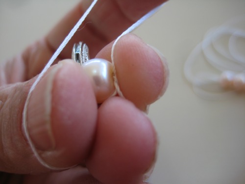 Learn how to knot pearls or restring pearls...yes, it's possible!